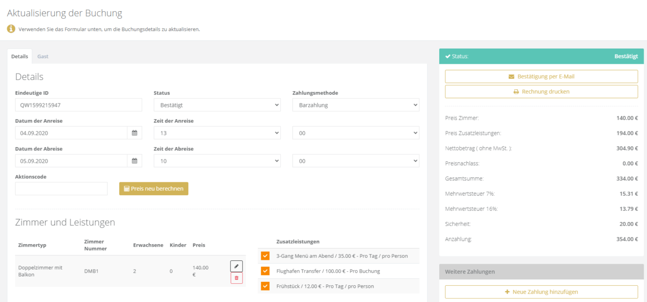 Hotelsoftware und Reservierungssystem Hotel und Pensionen